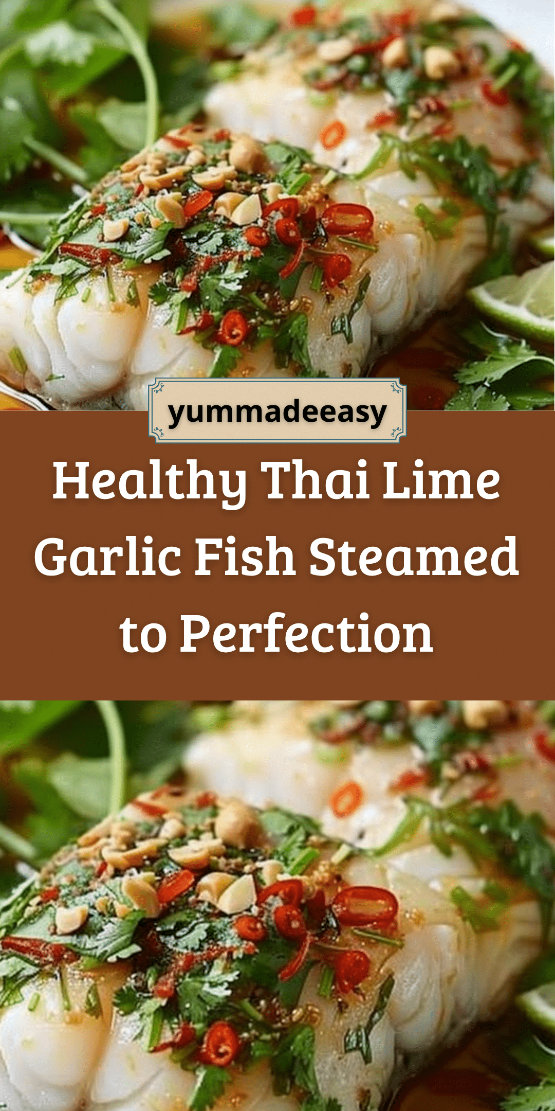 Thai Lime‑Garlic Steamed Fish | Yumma Deeasy