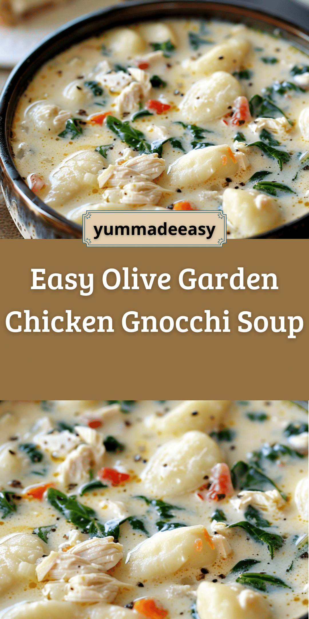 Olive Garden Chicken Gnocchi Soup Recipe | Yumma Deeasy