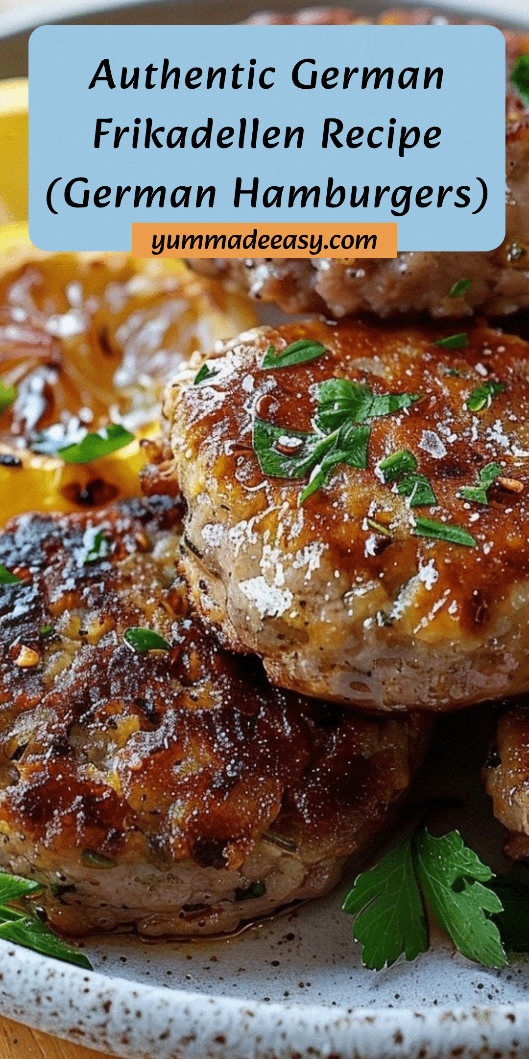 Authentic German Frikadellen Recipe (German Hamburgers) | Yumma Deeasy