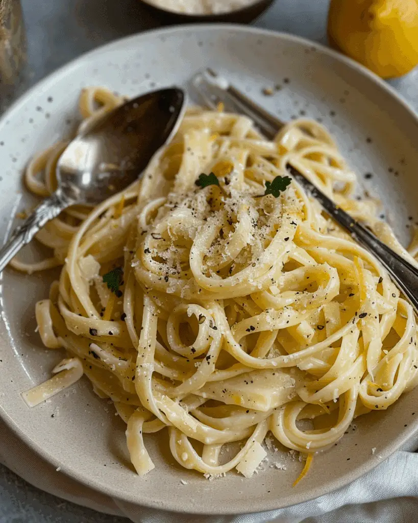 Simple Lemon Parmesan Pasta | Yumma Deeasy