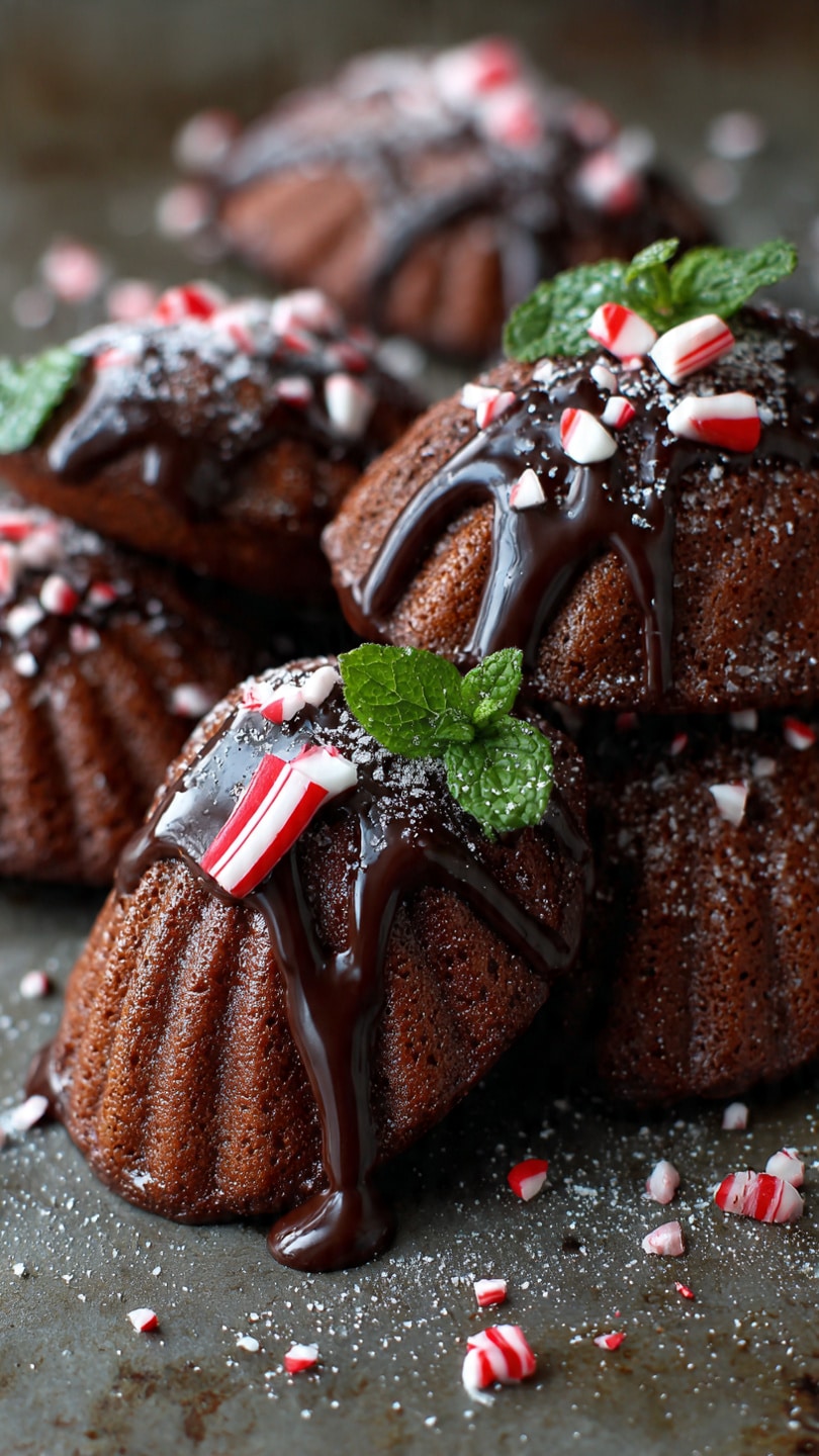 Chocolate Peppermint Madeleines | Yumma Deeasy