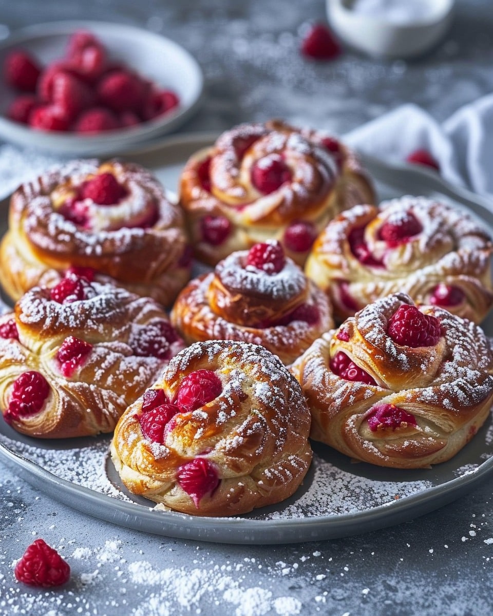 Sugar Raspberry Danish Buns | Yumma Deeasy