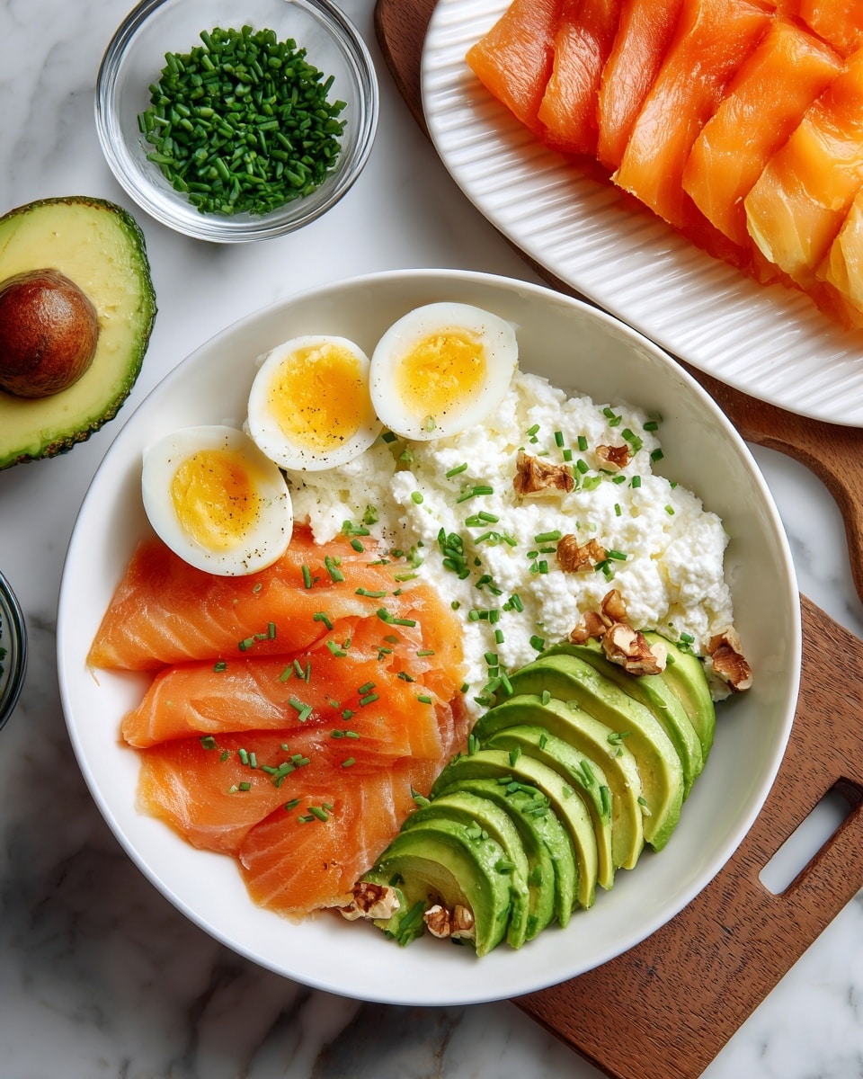 Cottage Cheese Salad With Smoked Salmon & Avocado – Fresh & Delicious
